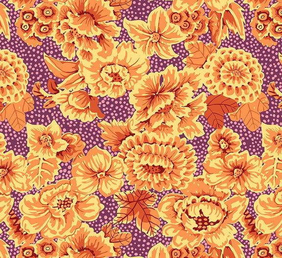 Kaffe From the Archives - Floral with Dots Plum – Ruby & Kate